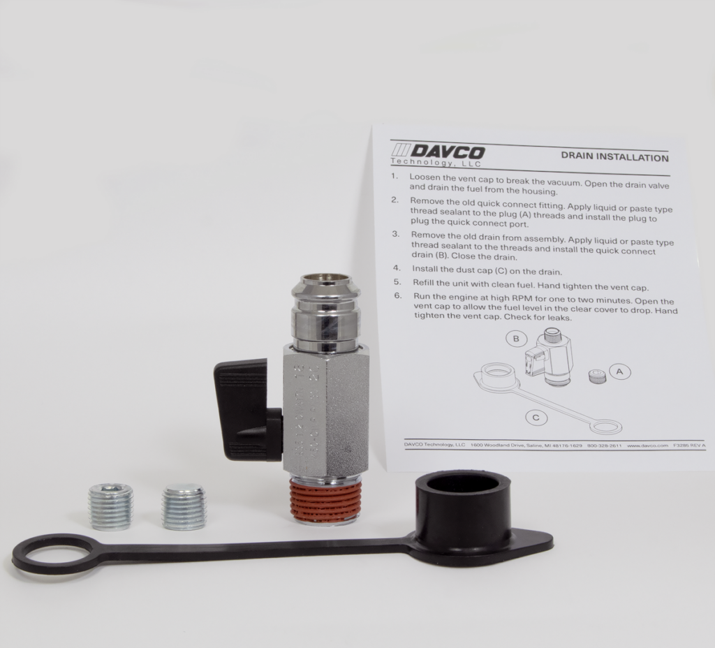 Combination ESOC/Drain Valve for Fuel Pro® - Davco